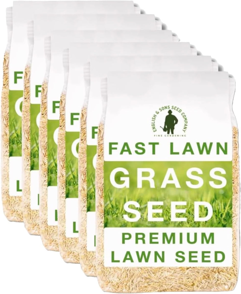 Fast Lawn Grass Seed, 10kg Bundle Premium Quality Fast Growing Grass S ...