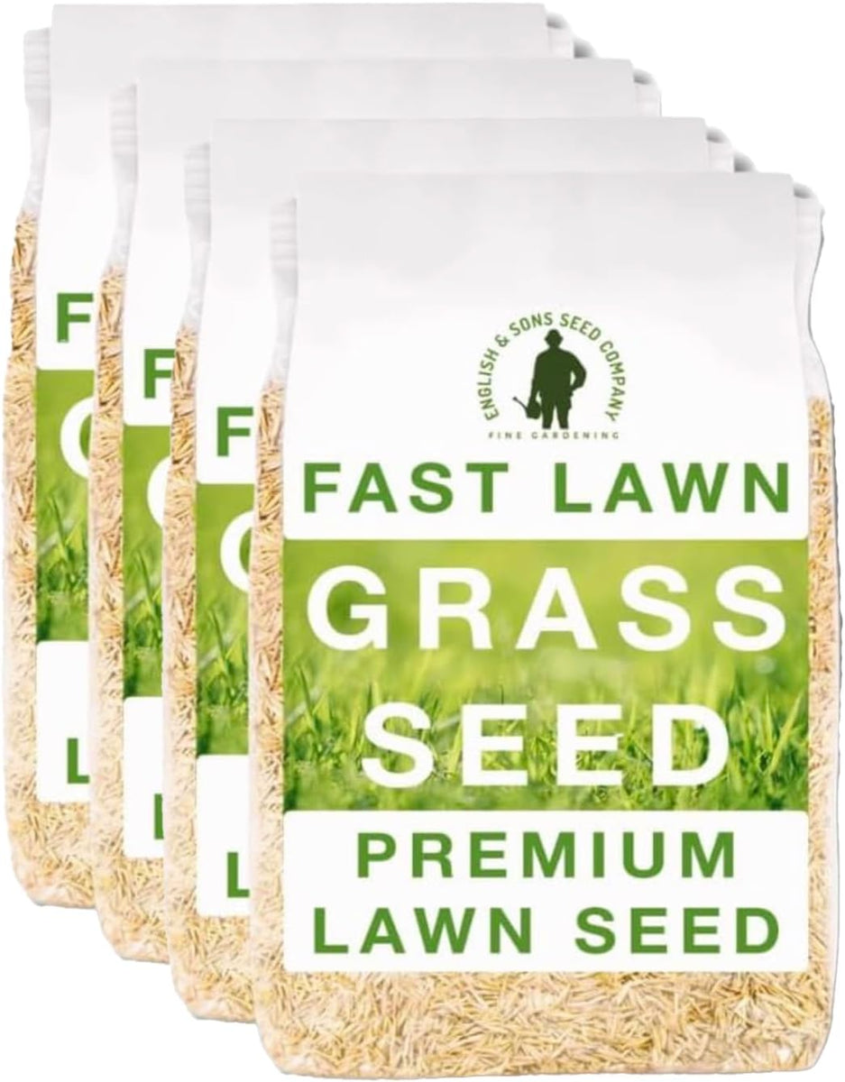 Fast Lawn Grass Seed, 4kg Bundle Premium Quality Fast Growing Grass Se ...