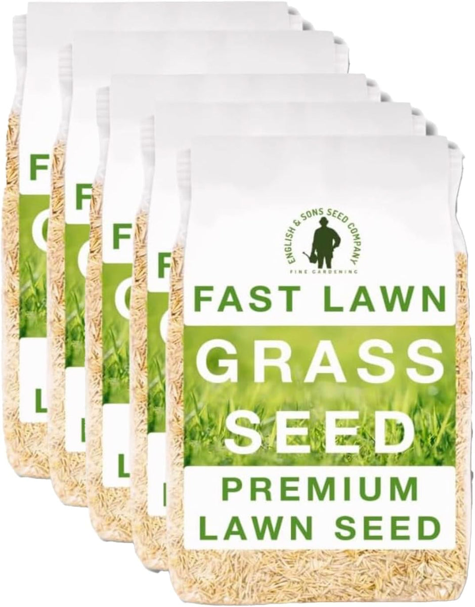 Fast Lawn Grass Seed, 5kg Bundle Premium Quality Fast Growing Grass Se ...